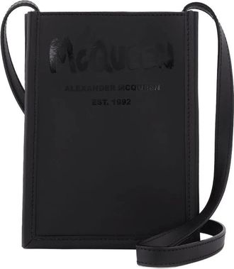 Alexander McQueen Alexander McQueen Hobo Bags - Liberty Mini Crossbody In Black Polyester - Gr. unisize - in Schwarz - für Damen