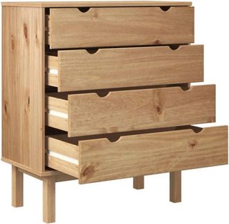 vidaXL Schubladenschrank otta 76,5x39,5x90 cm Massivholz - Vidaxl