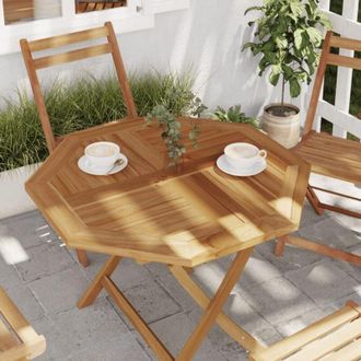 vidaXL Dessus de table 80x80x2,5 cm octogonal bois de teck massif - Vidaxl