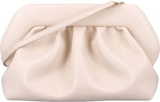 Themoir&egrave; Femme, Sacs, Beige, Taille: ONE Size Coquille Vegan Fabric Clutch Sac &agrave; main