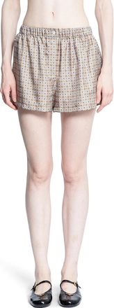 Prada Printed Silk twill Shorts