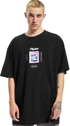Mister Tee Catch Em Oversize Tee T-Shirt, Black, S Mixte