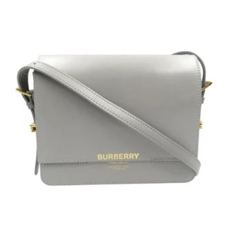 Burberry Pre-owned Leder Schultertasche - - Pre-owned - Damen - Grau - ONE SIZE