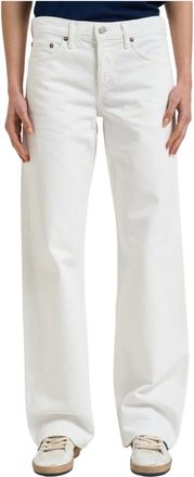 A Gold E Femme, Jeans, Blanc, Taille: W26 Wide Jeans
