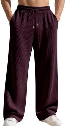 Generic Pantalon cargo utilitaire pour homme pour les aventures en plein air et un usage quotidien, durable avec poches et cordon de serrage &agrave; la taille, bord