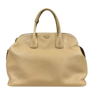 Prada Sac &agrave; main vintage doccasion - Femme - Pre-owned - Beige - Taille: ONE Size