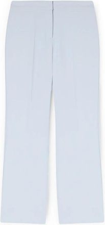 Motivi Femme, Pantalons, Bleu, Taille: 36 FR Pantalon Cropped en Cr&ecirc;pe Cady