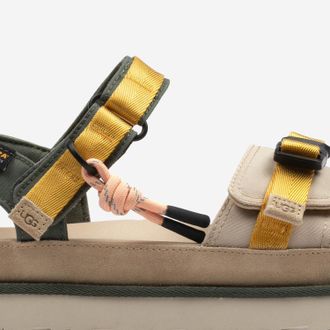 UGG Womens Sandals Goldenstar Wildwood Beige Fabric