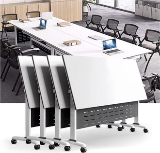 Generic Klappbarer Konferenz-Konferenztisch, 6er-Pack, klappbarer Konferenztisch gro&szlig;, for den Innen-/Au&szlig;enbereich, mobiler Besprechungs-Seminartisch, wasserd