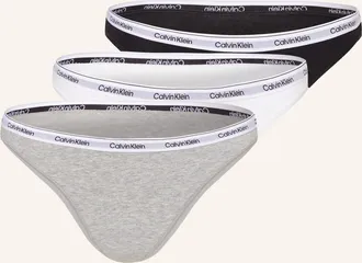 Calvin Klein 3er-Pack Strings Modern Logo schwarz