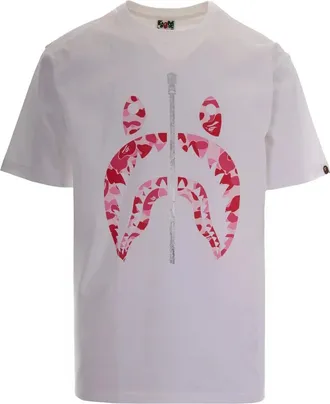 A Bathing Ape A Bathing Ape, Homme, Tops, Blanc, Taille: L Abc Camo Shark Tee M
