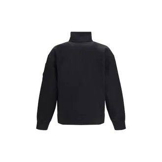 C.P. Company Diagonal-Weave Cotton Fleece Sweatshirt - Black