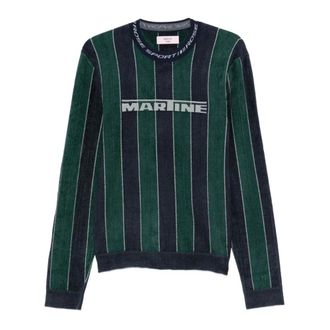 Martine Rose Homme, Pulls, Multicolore, Taille: S Sporty Logo Crew