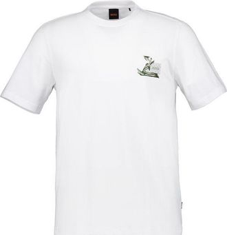 Boss Orange by Hugo Boss BOSS Orange Herren T-Shirts wei&szlig; Baumwolle