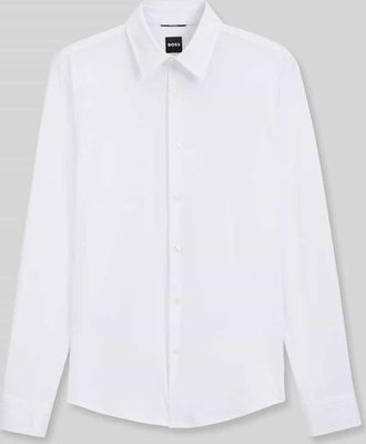 HUGO BOSS Slim Fit Businesshemd mit Kentkragen