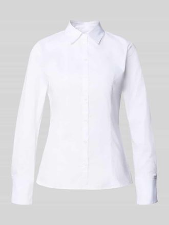 HUGO BOSS Shaped Fit Hemdbluse aus Baumwoll-Mix Modell THE FITTED SHIRT