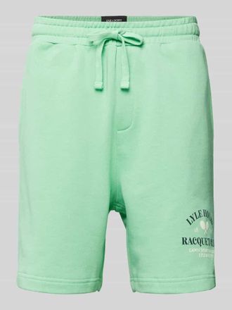 Lyle & Scott Sweatshorts mit Statement-Label-Print