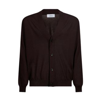 Lardini Strickjacke mit V-Ausschnitt - - Knitwear - Herren - Braun - L