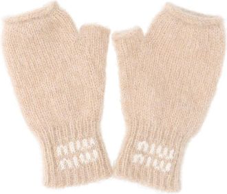 Miu Miu Logo Gloves