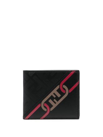 Fendi portefeuille &agrave; logo imprim&eacute; - Noir