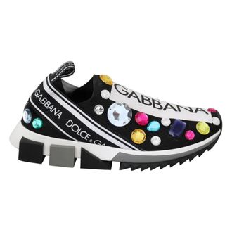Dolce & Gabbana Casual Low Top Stretch Sneakers - - Shoes - Herren - Mehrfarbig - 35 EU