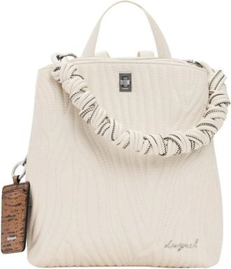 Desigual Femme, Sacs, Beige, Taille: ONE Size Sac &agrave; Main et Sac &agrave; Dos Convertible