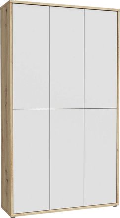 Xora Schuhschrank Alice Springs, Hellgrau, Eiche Artisan, Holzwerkstoff, 16 F&auml;cher, 109.2x191.9x34.9 cm, Typenauswahl, stehend, Garderobe, Schuhaufbewahrun