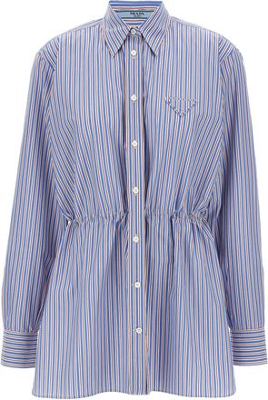 Prada Womens Multicolor Cotton Blouse