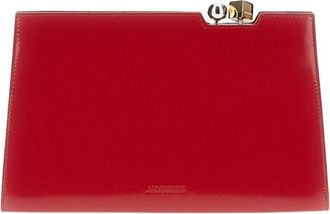 Jacquemus Femme, Accessoires, Rouge, Taille: ONE Size The Salon Clutch