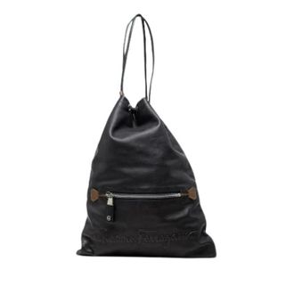 Ferragamo Pre-owned Cuir sacs-dos - Femme - Pre-owned - Noir - Taille: ONE Size
