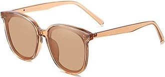 Generic Lunettes de soleil tendance à grand cadre pour hommes et femmes lunettes de soleil polarisées pour conduite en plein air (couleur : B, taille : moyen)