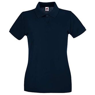 Fruit Of The Loom Polo à Manches Courtes pour Femme (XS) (Bleu Marine Profond)