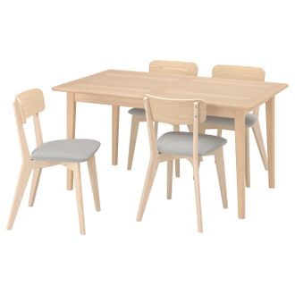 IKEA SKANSN&Auml;S / LISABO Tisch und 4 St&uuml;hle