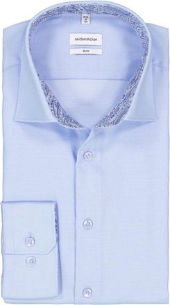 Seidensticker Seidensticker Herren Hemd blau Baumwolle