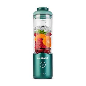 NutriBullet Flex 590ml - tragbarer Smoothie-Mixer mit Trinkdeckel, zerkleinert Eis und gefrorene Früchte, USB-C, Trageschlaufe, BPA-freier Becher, leicht zu reini