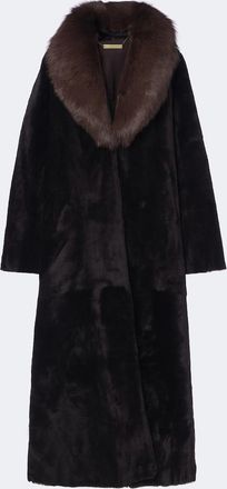 Nour Hammour Manteau Astoria en shearling