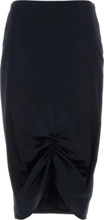 Valentino Garavani Femme, Jupes, Bleu, Taille: 36 FR Jupe en cr&ecirc;pe stretch