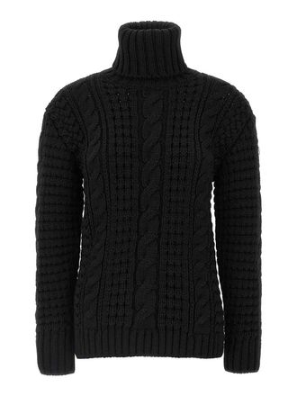 Moncler Pull Col Rond - Noir