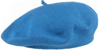 LIPODO Béret Basque Biskaya en Coton Femme - Made in Italy dété Printemps-été - Taille Unique Royalbleu