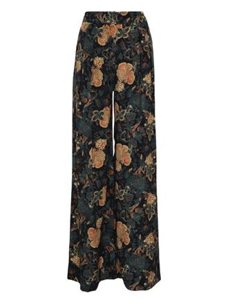 Ulla Johnson Aviva Hose mit Blumen-Print - Blau