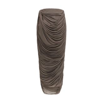 Magda Butrym Womens Brown Copper Midi Skirt