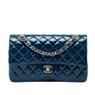 Chanel Sac bandouli&egrave;re Pre-owned Double Flap - Femme - Pre-owned - Bleu - Taille: ONE Size