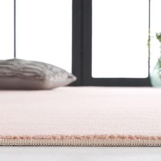 Safavieh Boho Teppich für Wohnzimmer, Esszimmer, Schlafzimmer - Loft Collection, Kurzer Flor, Pfirsich, 70 X 122 cm