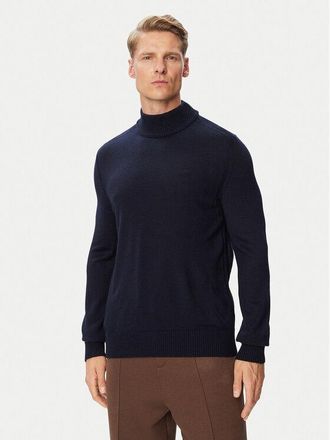 HUGO BOSS Rollkragenpullover Avac 50578016 Dunkelblau Regular Fit