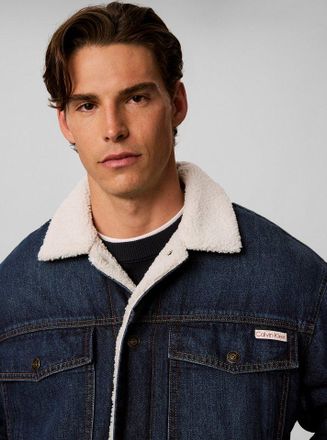 Calvin Klein Jeansjacke ARCHIVE 90S SHERPA TRUCKER CLAYT Regular fit mit weichem Futter