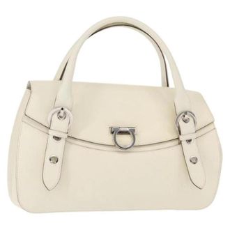 Ferragamo Pre-owned Lederhandtasche - - Pre-owned - Damen - Wei&szlig; - ONE SIZE