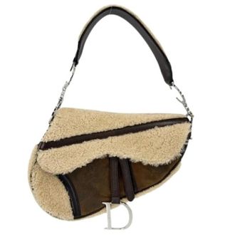 Dior Sac Saddle Pre-owned - Femme - Pre-owned - Beige - Taille: ONE Size