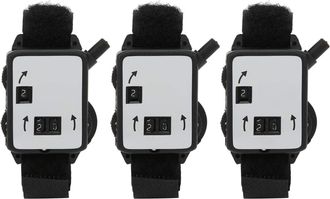 Generic 3-teilige Golfer-Score-Z&auml;hler-Uhr, Kleiner Schlaganfall-Shot-Keeper, Taschenzubeh&ouml;r f&uuml;r Einfaches -Score-Halten, Kunststoff, Manueller Typ f&uuml;r -Enthus