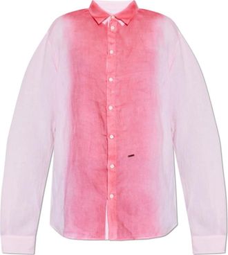 Dsquared2 Homme, Chemises, Rose, Taille: L Chemise en lin