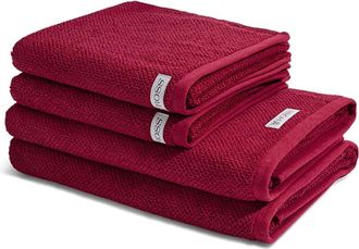 ROSS 4 teiliges Frottier-Set - Selection Bio-Baumwolle (2 X Handtuch 2 X Duschtuch im Set) - 540 g/m2 - Baumwolle - Frottee - saugstark - weich und flausch